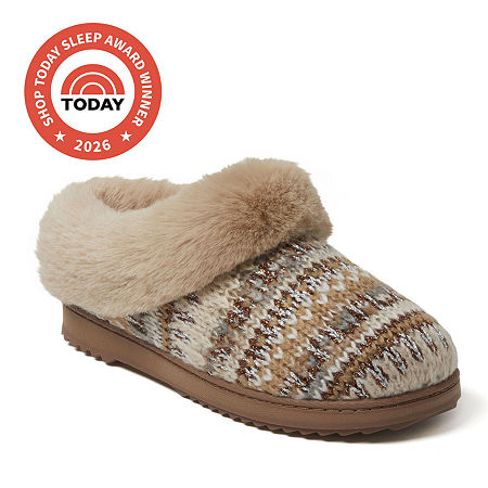 Click here for Dearfoams Hannah Festive Knit Womens Memory Foam C... prices
