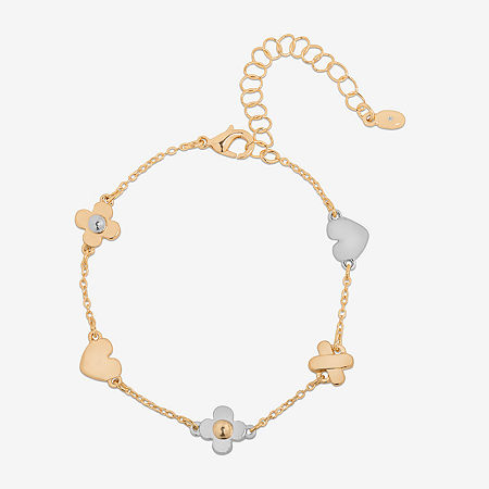 Click here for Bijoux Bar Womens 7.5 Inch Solid Link Heart Chain... prices
