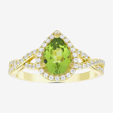 Click here for Womens Genuine Green Peridot 14K Gold Over Silver... prices
