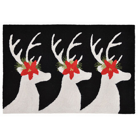 Click here for Liora Manne Front Porch Indoor/Outdoor Reindeer Bl... prices