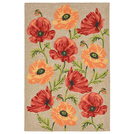 Click here for Liora Manne Ravella 2272 Icelandic Poppies Ivory/C... prices
