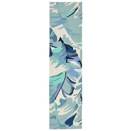 Click here for Liora Manne Capri Palm Runner  One Size  Blue prices