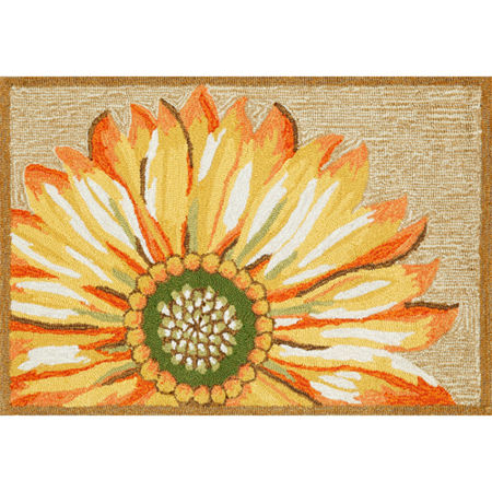 Click here for Liora Manne Frontporch Sunflower Rectangular Accen... prices