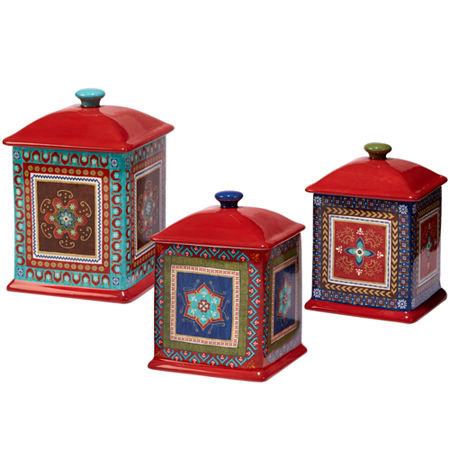 Certified International Monterrey 3-Pc. Canister Set