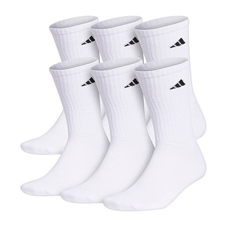 Click here for adidas Mens Cushioned Athletic 6-Pack Crew Socks -... prices