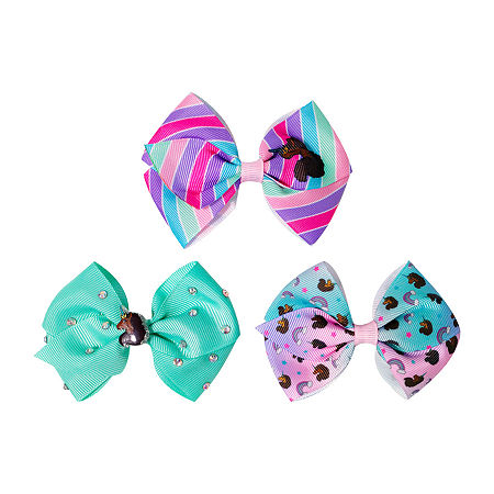 Click here for Afro Unicorn 3-pc. Clip-On Hair Bow Set  One Size... prices