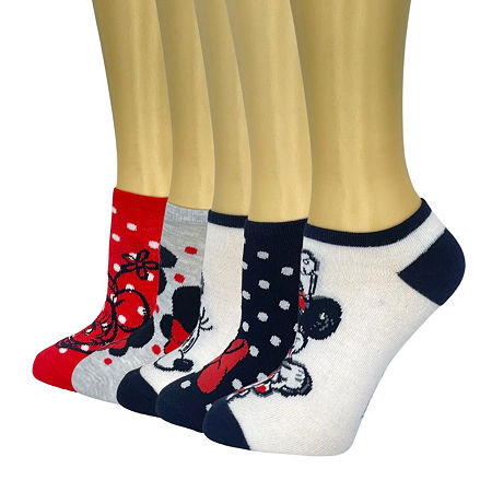Click here for Womens Multi-Pack 5 Pair Minnie Mouse Low Cut Sock... prices