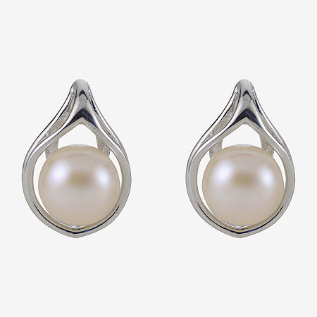 Click here for 8-8.5Mm Cultured Freshwater Button Pearl Sterling... prices