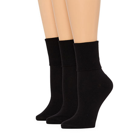 Click here for Mixit Everyday Essential Womens 3 Pair Turncuff So... prices