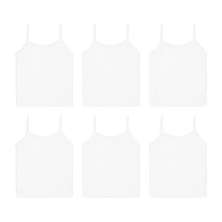 Click here for Hanes Toddler Girls U Neck Sleeveless 6 Pack Camis... prices