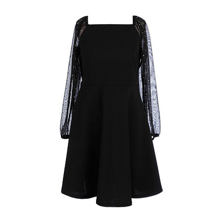 Click here for Speechless Big Kid Girls Long Sleeve Skater Dress... prices