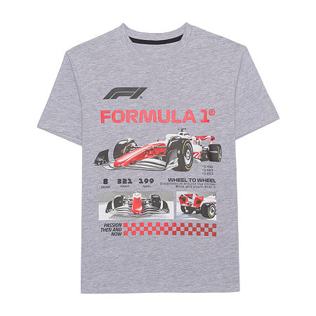 Click here for Formula 1 Little & Big Kid Boys Crew Neck Short Sl... prices