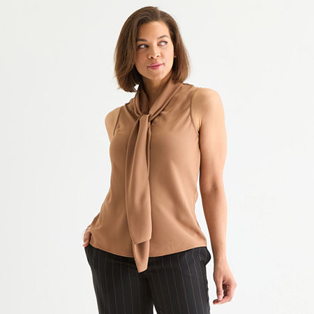 Click here for Black Label by Evan-Picone Womens Split Tie Neck S... prices