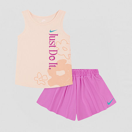 Click here for Nike Little Girls 2-pc. Short Set  6  Pink prices