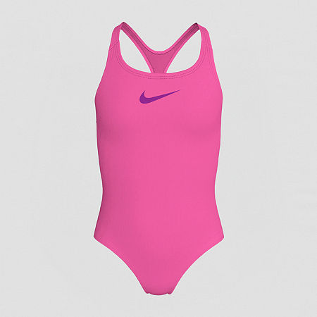 Nike Big Girls Racerback One-Piece Swimsuit - Hyper Pink