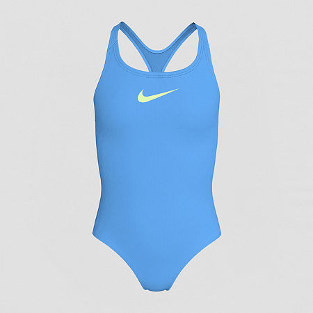 Click here for Nike Big Kid Girls One Piece Swimsuit  Large  Blue prices