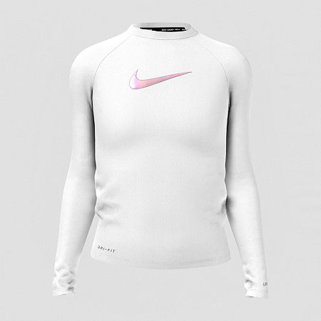Click here for Nike Big Kid Girls Rash Guard  X-large  White prices