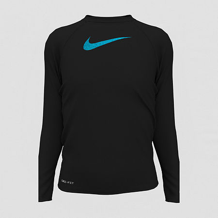 Click here for Nike Big Kid Girls Rash Guard  Medium  Black prices