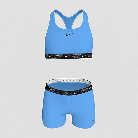 Click here for Nike Big Kid Girls 2-pc. Bikini Set  X-small  Blue prices