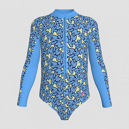 Click here for Nike Little Girls Floral One Piece Swimsuit  4  Bl... prices