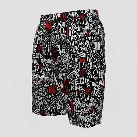 Click here for Nike Big Kid Boys Abstract Swim Trunks  Small  Bla... prices