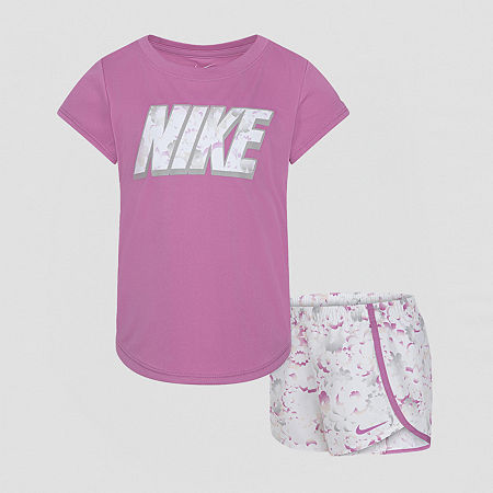 Click here for Nike Little Girls 2-pc. Short Set  4  Pink prices