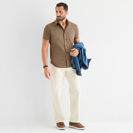 Click here for mutual weave Mens Short Sleeve Regular Fit Stretch... prices