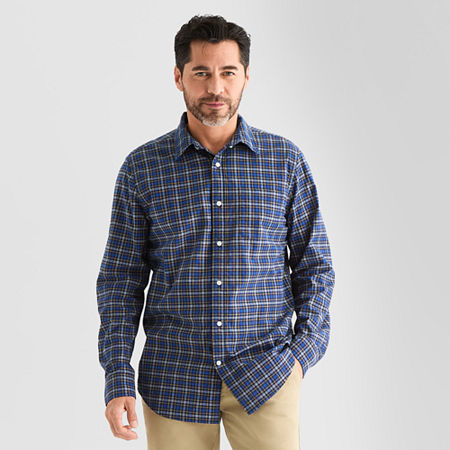 Click here for St. Johns Bay Poplin Mens Long Sleeve Fitted Sleev... prices