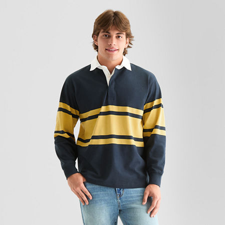 Click here for Arizona Mens Long Sleeve Rugby Polo  Xx-large  Yel... prices