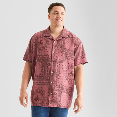 Click here for Arizona Mens Big and Tall Short Sleeve Button Down... prices