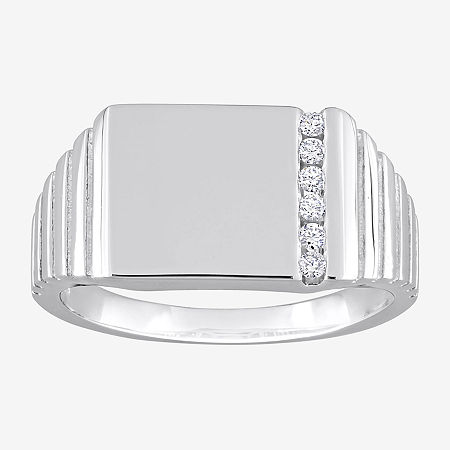 Click here for Mens 1/10 CT. T.W. Natural White Diamond Sterling... prices