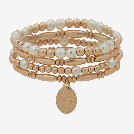 Click here for a.n.a Gold Tone Charm Stretch Womens 4-pc. Bracele... prices