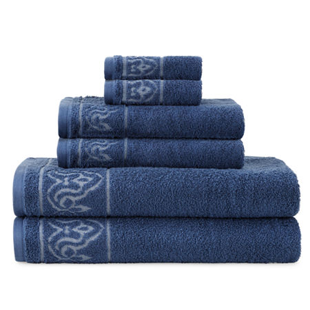 Click here for Broadhaven Elegant Scroll Bath Towel  One Size  Bl... prices