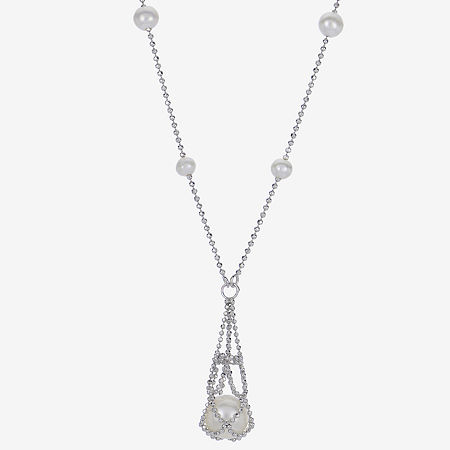 Click here for Cultured Freshwater Pearl Sterling Silver Lace Nec... prices