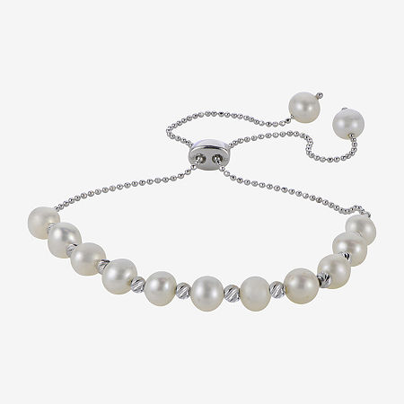 Click here for Womens White Cultured Freshwater Pearl Sterling Si... prices