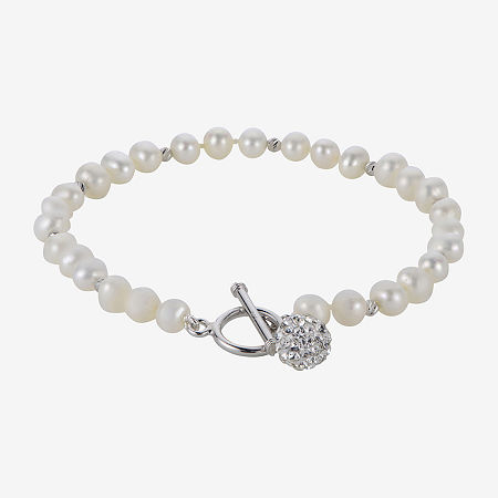 Click here for Womens White Cultured Freshwater Pearl Sterling Si... prices
