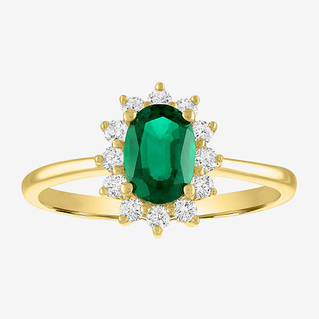 Click here for Womens Lab Created Gemstone & 1/4 CT. T.W. Lab Gro... prices