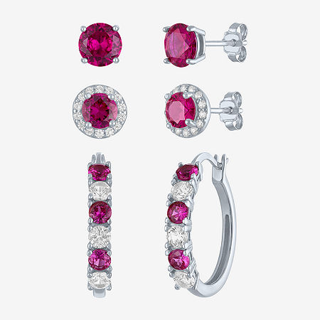 Click here for Gemstone Sterling Silver 3 Pair Jewelry Set  One S... prices