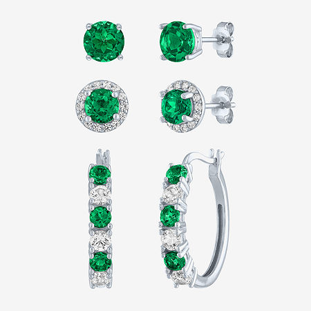 Click here for Gemstone Sterling Silver 3 Pair Jewelry Set  One S... prices