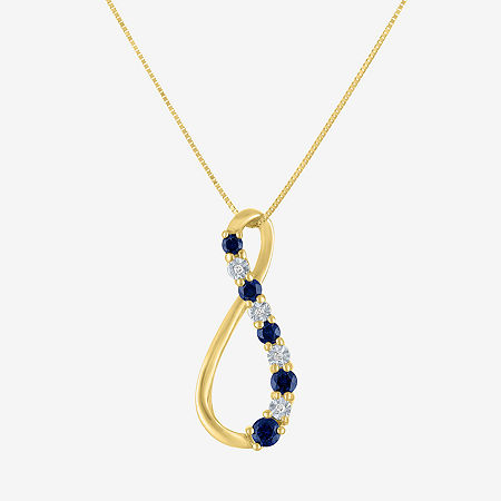 Click here for Womens Diamond Accent Lab Created Blue Sapphire 10... prices