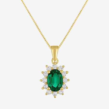 Click here for Womens Lab Created Gemstone & 1/4 CT. T.W. Lab Gro... prices