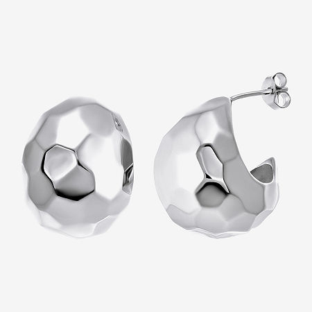 Click here for Womens Cubic Zirconia Sterling Silver 23mm Round H... prices