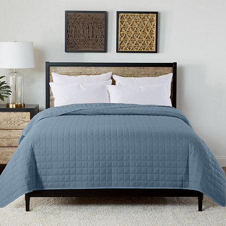 St. James Home Velvet Trim Down Alternative Blanket