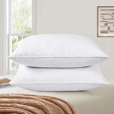 Click here for Peacenest White Feather Down Pillow - Set Of 2  On... prices