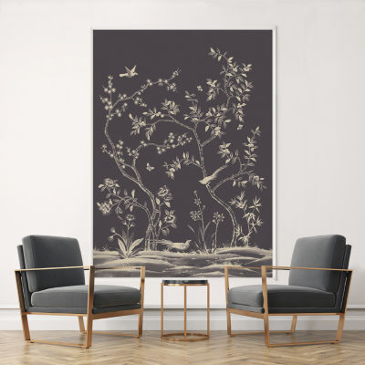 Tempaper Garden Midnight Mural Wallpaper CM9066, Color: Garden Midnight ...