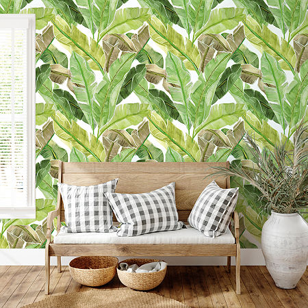 Click here for Tempaper Palm Leaves Mural Wallpaper  One Size  Gr... prices
