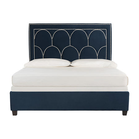 Click here for Solania Velveteen Bed Frame  One Size  Blue prices