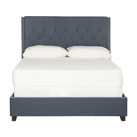 Click here for Winslet Linen Bed Frame  One Size  Blue prices