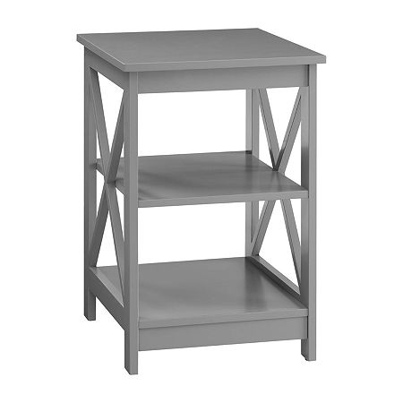Click here for Oxford Storage End Table  One Size  Gray prices