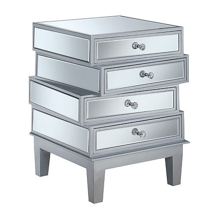 Click here for Gold Coast Living Room Collection Mirrored 4-Drawe... prices